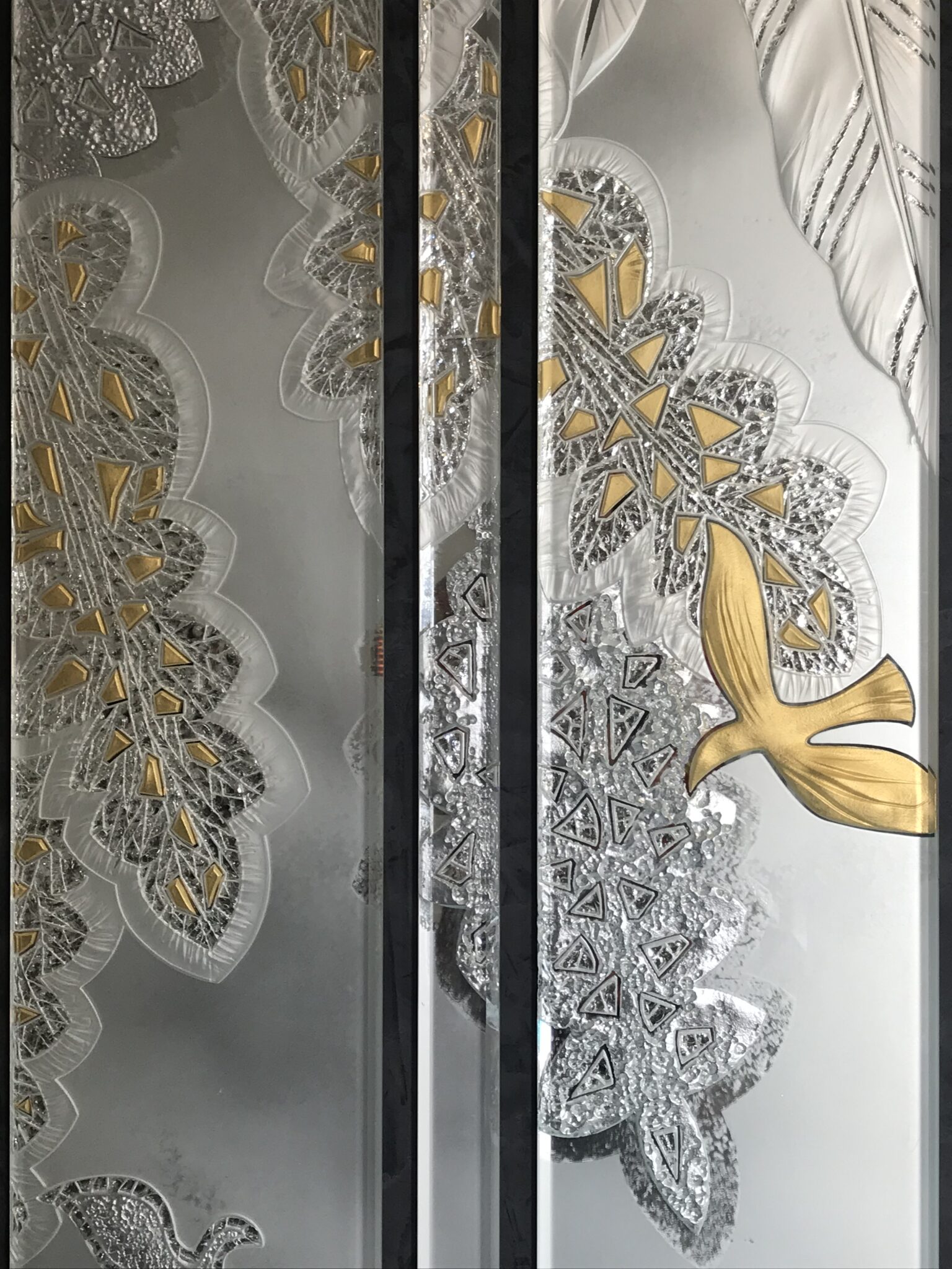 Verres Sablés - France Vitrail International - verre sablé au jet de sable